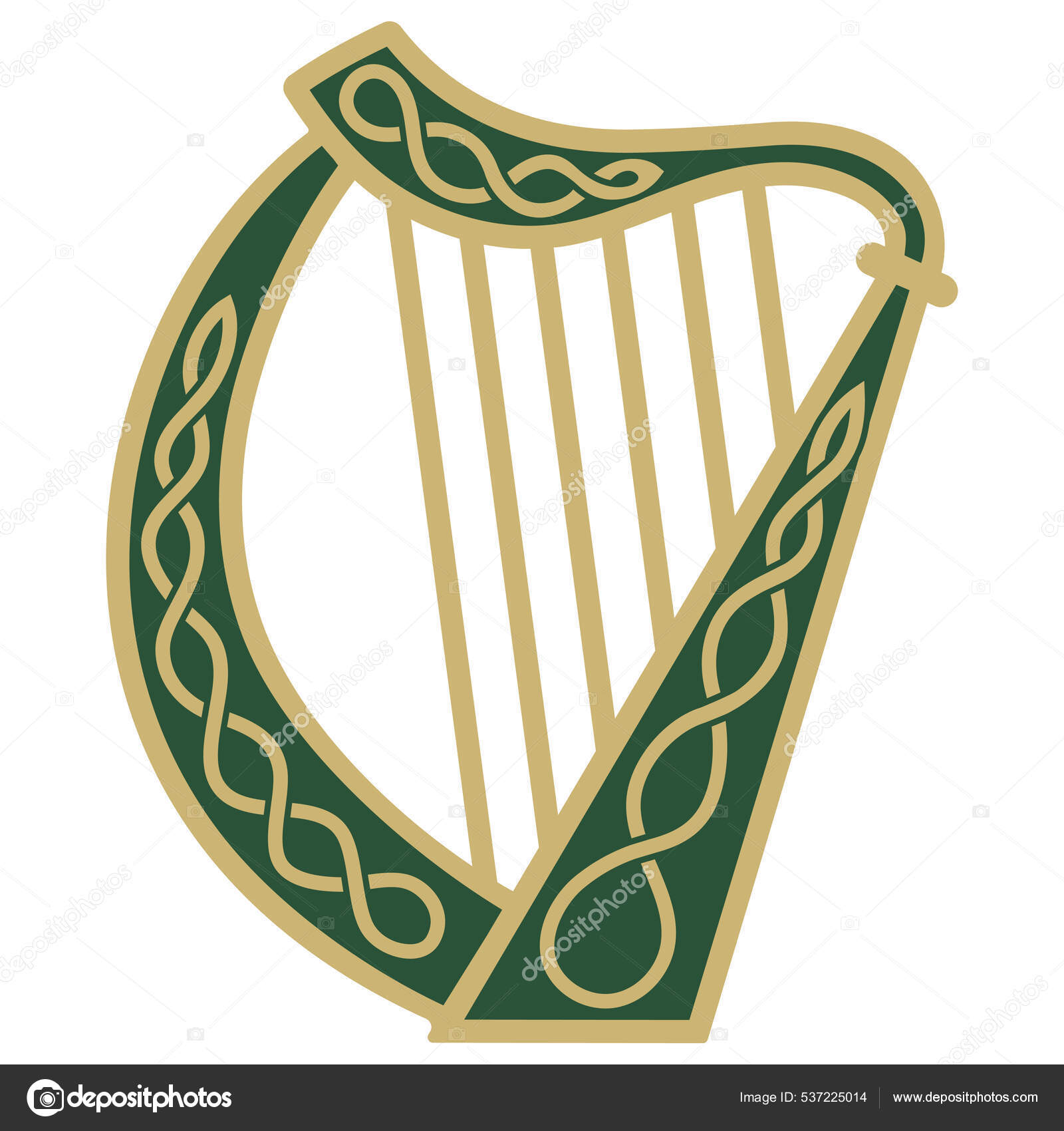 Logotipo De Arpa Irlandesa