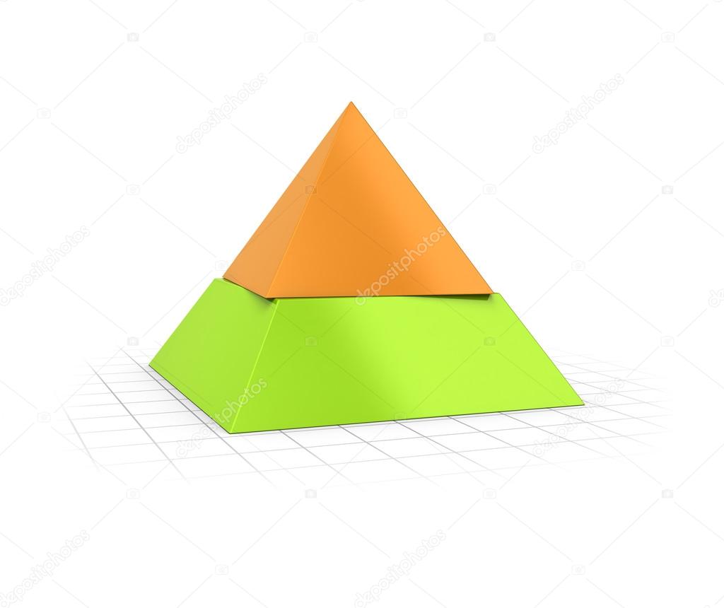 Layered Pyramid Two Levels — Stock Photo © Olivier26 #34622881