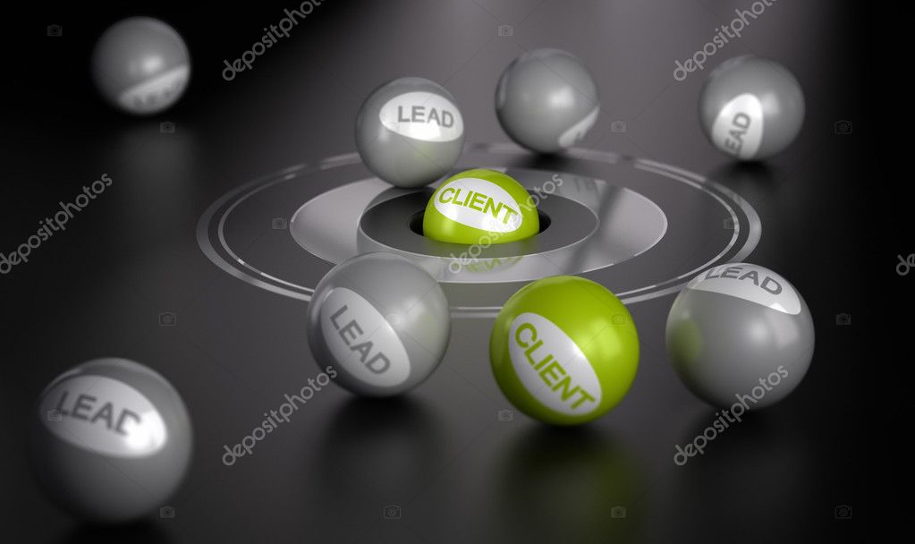 Marketing Concept, Convert Leads To Clients Stock Photo by ©Olivier26 ...