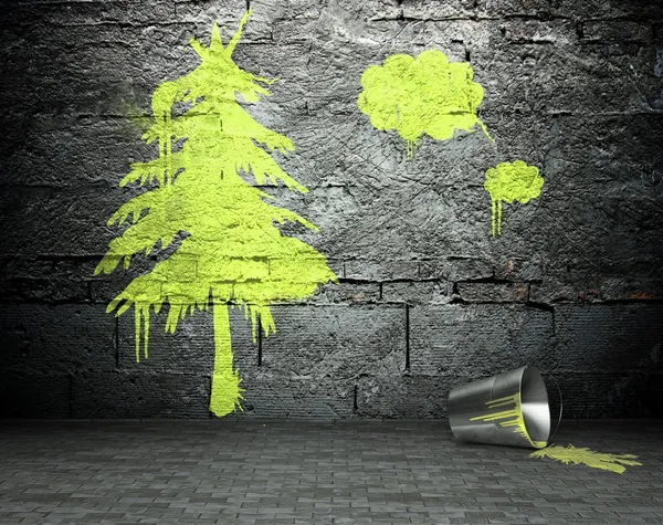 Graffiti on the tree Stock Photos, Royalty Free Graffiti on the tree ...
