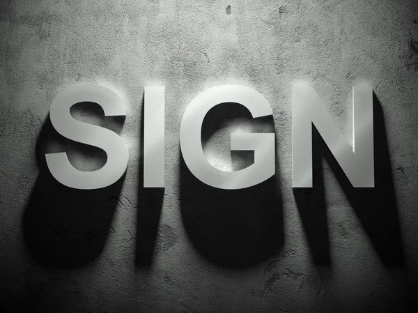 Logo text with shadow, word — Stock Photo © leszekglasner #20638759