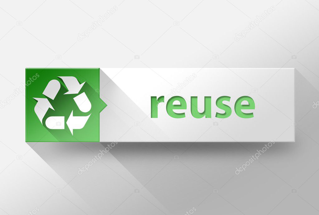 3d Reuce flat design, illustration Stock Photo by ©leszekglasner 35050253