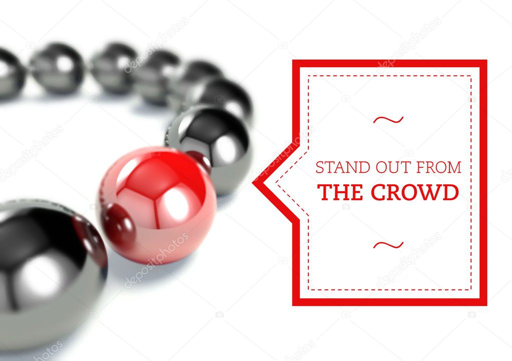 Stand out from the crowd business unique — Stock Photo © leszekglasner ...