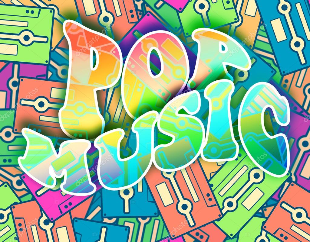 Pop music retro concept Vintage poster design Stock Illustration by ...
