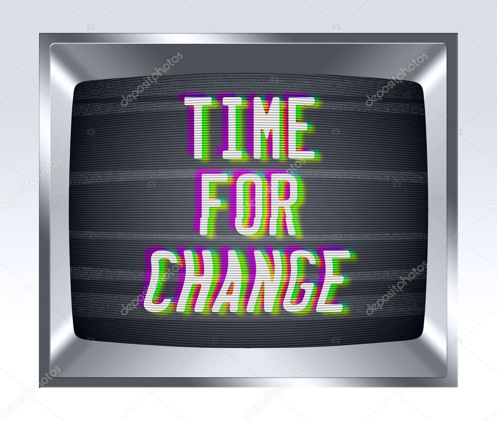 Time fo change old tv screen with noise — Stock Photo © leszekglasner ...