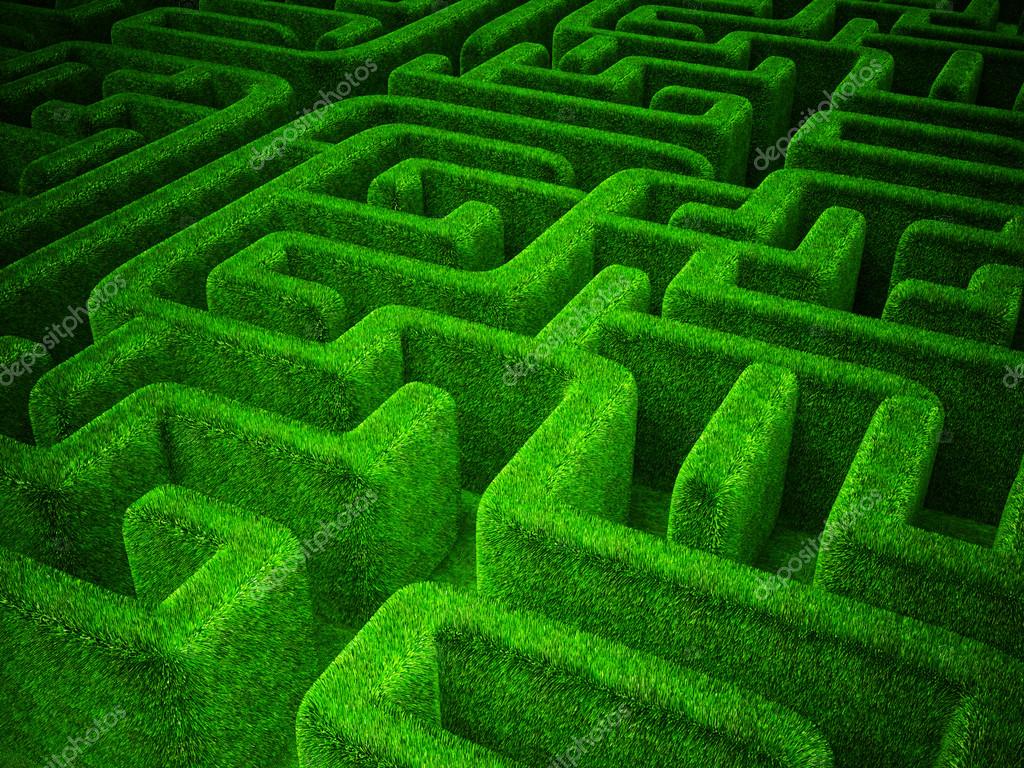 Green maze — Stock Photo © alexroz #13752507 Green maze — Stock Photo © alexroz #13752507