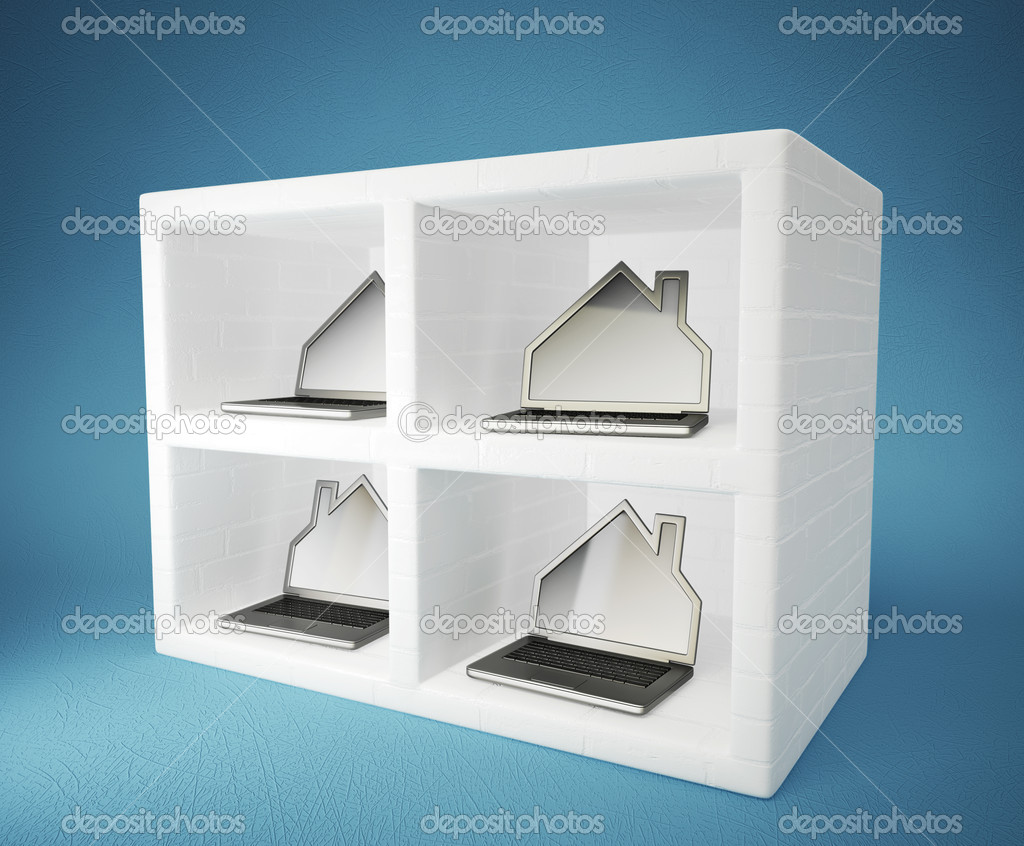 Computer house Stock Photo by ©alexroz 14230491