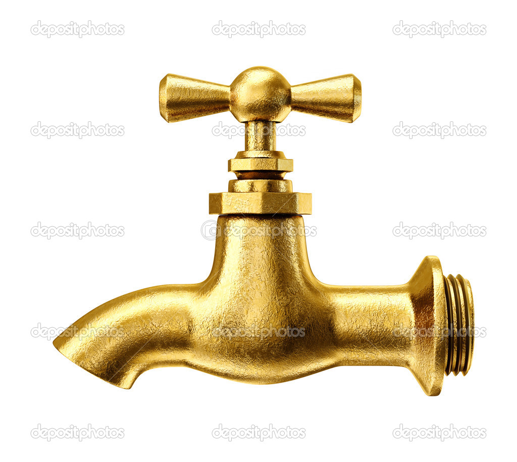 Gold tap Stock Photo by ©alexroz 45185305