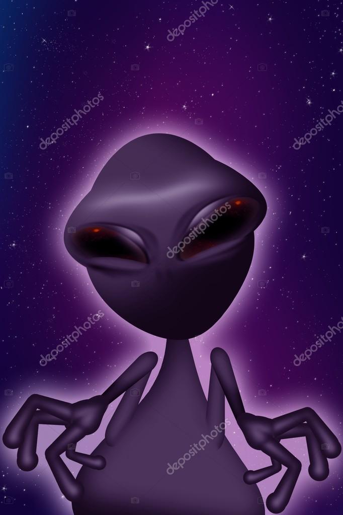 Purple Alien Stock Photo by ©welcomia 17169789