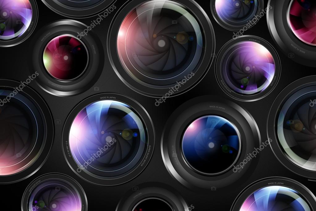 Camera Lenses Background — Stock Photo © welcomia #37924235