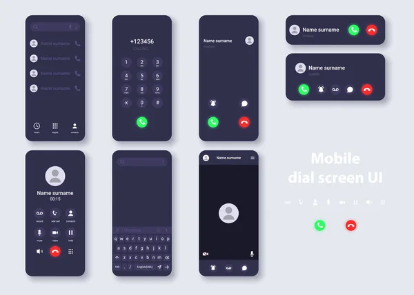 35 Dialer ui Vector Images, Dialer ui Illustrations | Depositphotos