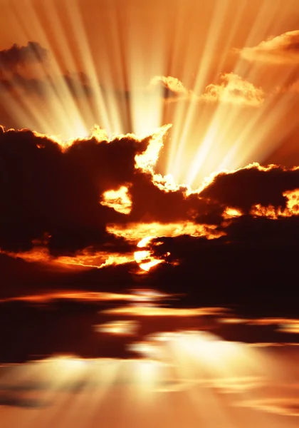 Red sunset — Stock Photo © Grycaj #11237382