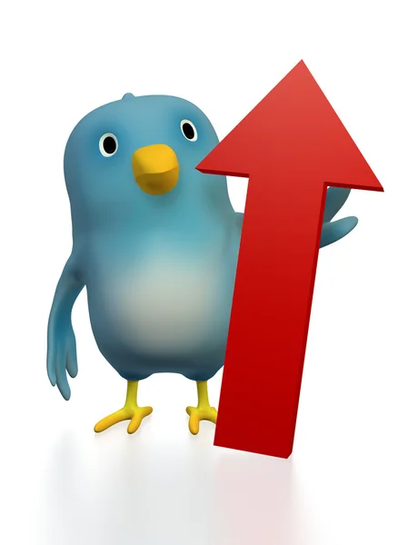 Bluebert with LIKE-sign — Stock Photo © lilu_foto #7540746