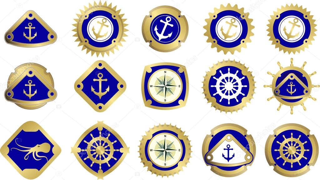 Marine emblem Stock Vector Image by ©marrishuannna #24990577