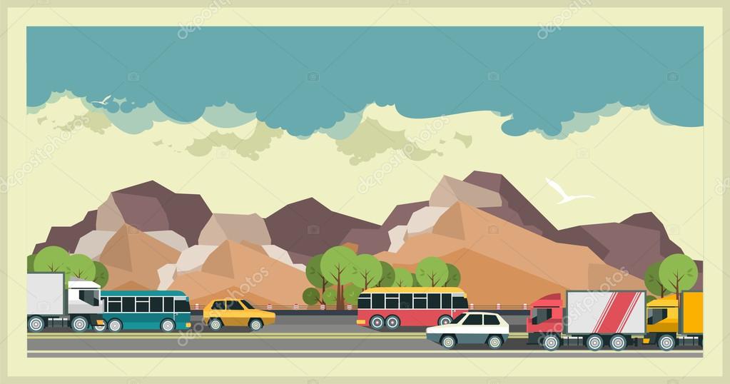 Transportation Background Stock Vector Image by ©marrishuannna #44532803