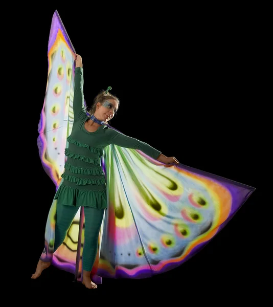 Dancing butterfly woman — Stock Photo © prill #31297703