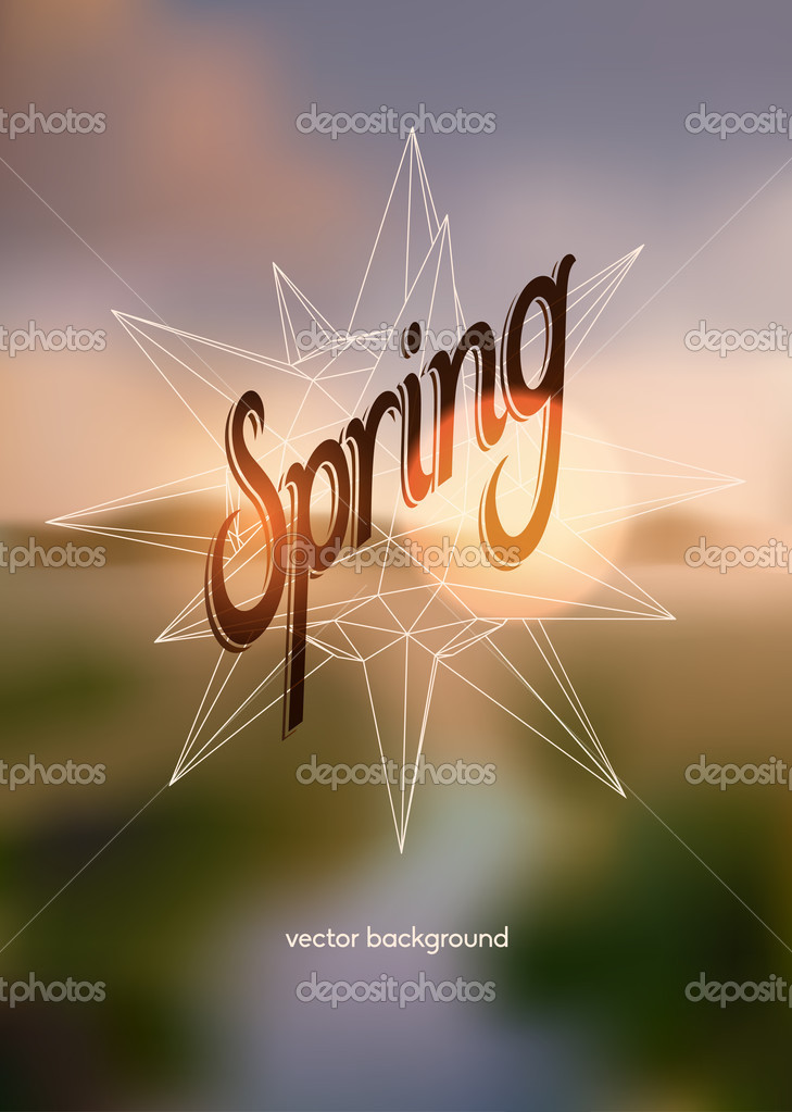 Spring vector background Stock Vector Image by ©BSSR #44253773