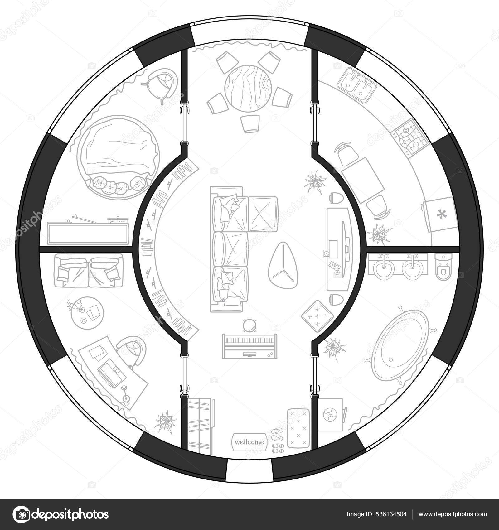 Plano Interior De Distribución De La Casa Plano De Casa Sencilla De 2