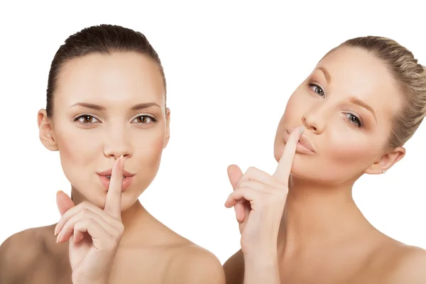 Women making a hush gesture — Stock Photo © johan-jk #22292533
