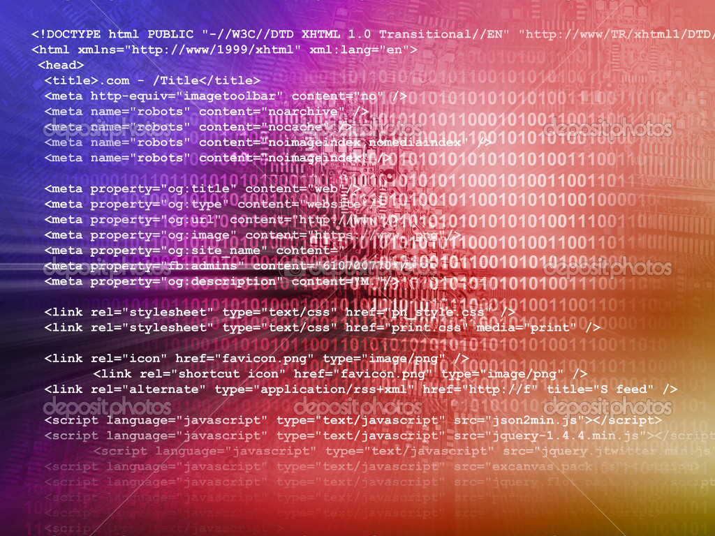 Source code technology background — Stock Photo © semisatch #19350113