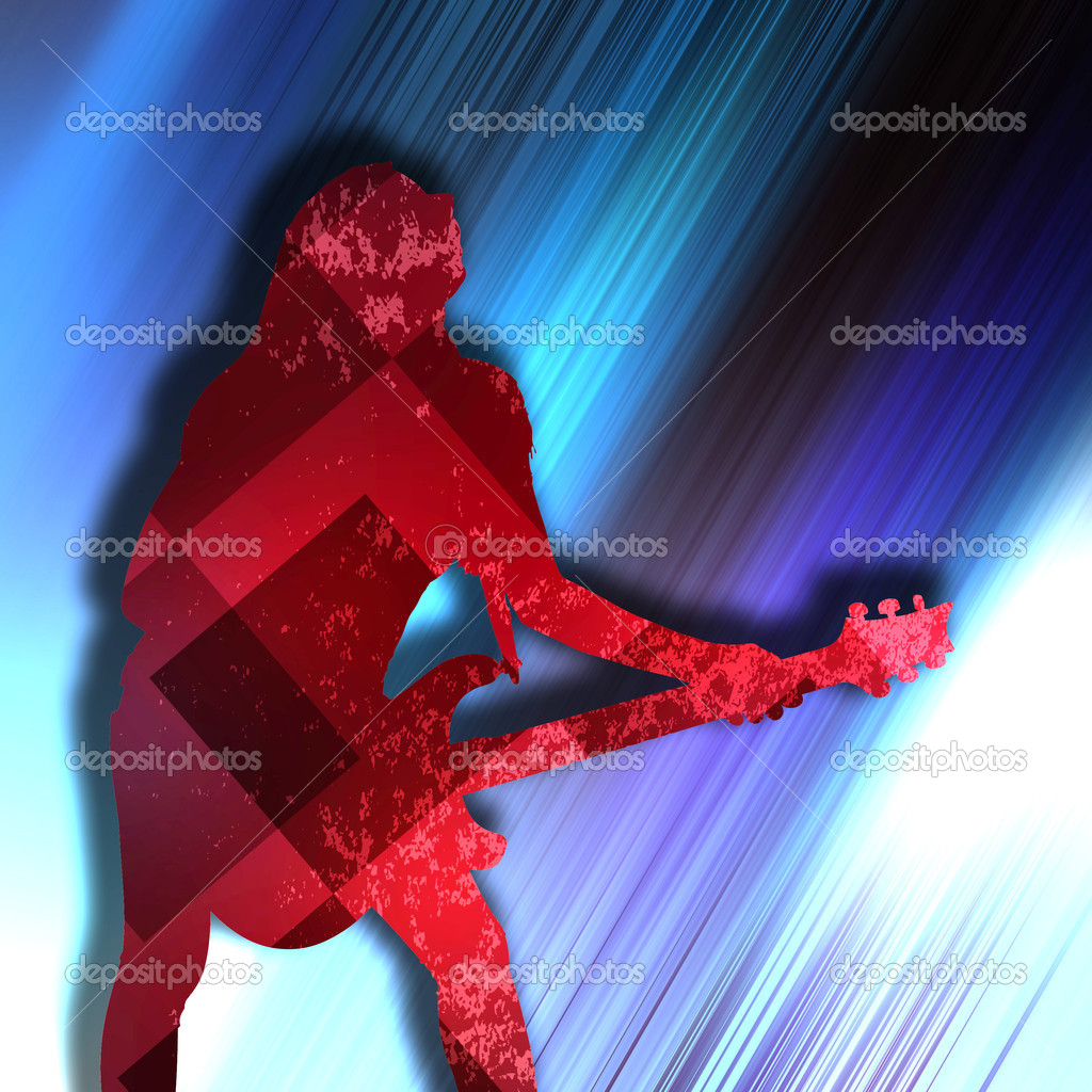 Abstract guitarist texture background Stock Photo by ©semisatch 25422447