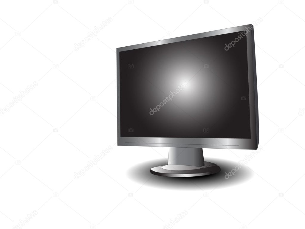 Monitor vector Stock Vector by ©semisatch 31320731