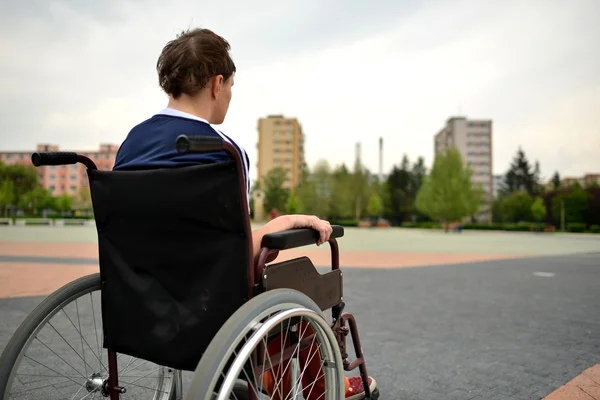 Invalid man on the wheelchair — Stock Photo © muro #26806099