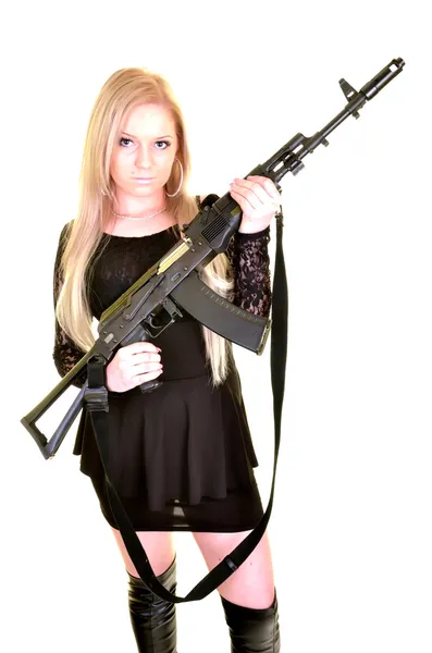 Sexy Frau Mit Waffe Stockfotografie Lizenzfreie Fotos © Muro
