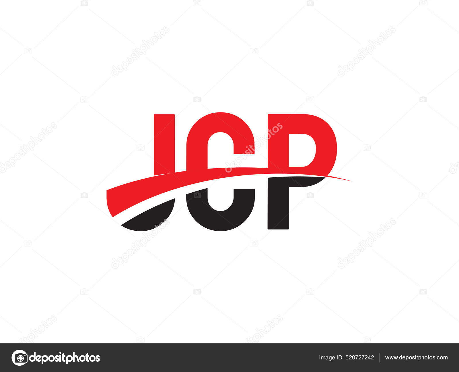 Jcp Letters Initial Logo Design Vector Illustration Stock Vector Image ...