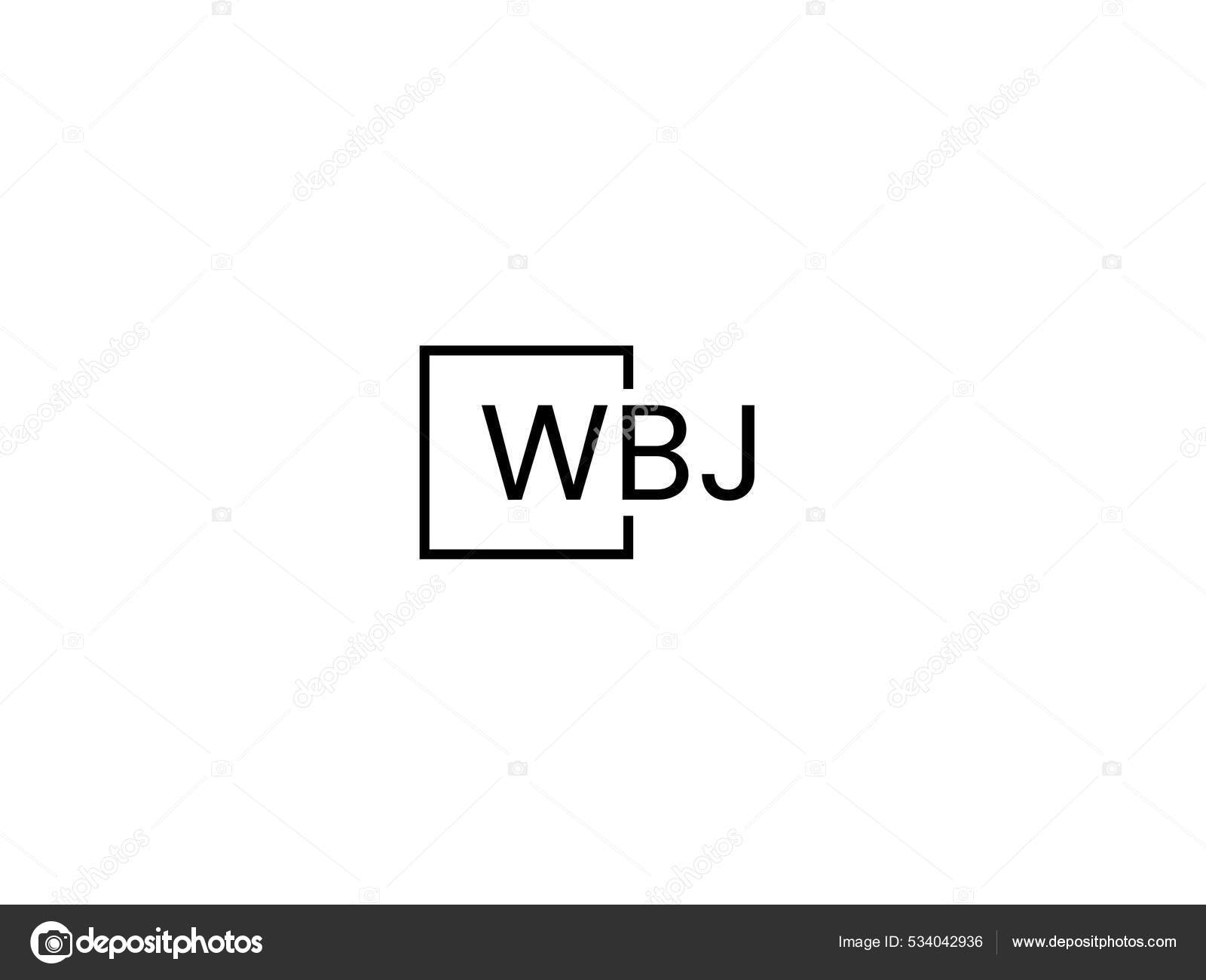 Wbj Letters Logo Design Vector Template Stock Vector by ©RubelHossain ...
