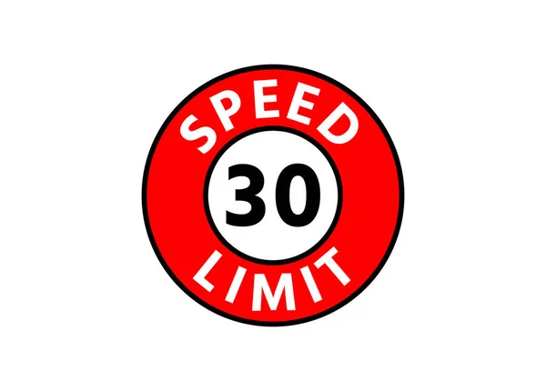 Traffic Sign Speed Limit Stock Vector by ©RubelHossain 538144868