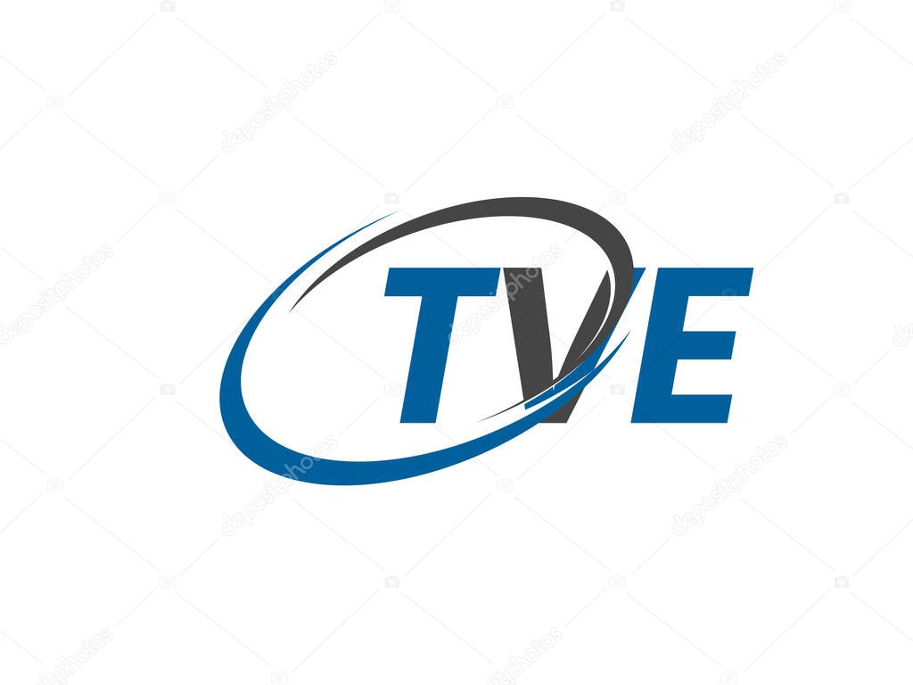 Ilustración del vector del diseño del logotipo creativo de TVE 2023