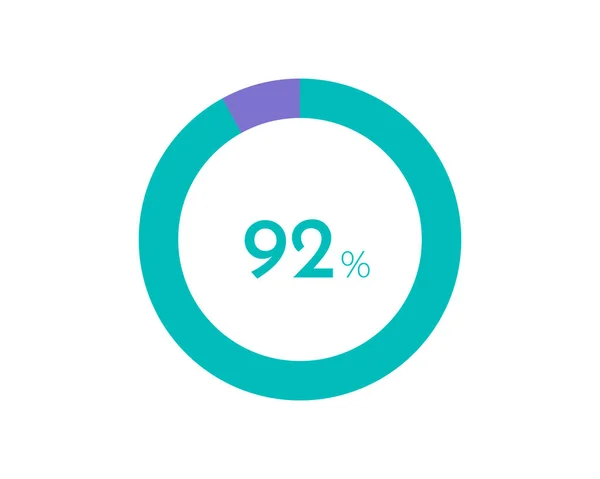 Circle Diagrams Infographics Vector Percentage Ready Use Web Design Stock Vector by ...
