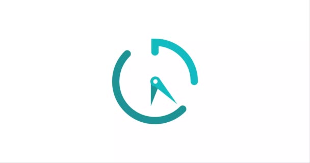 Seconds Timer Clock Modern Animation Design — Stock Video ...