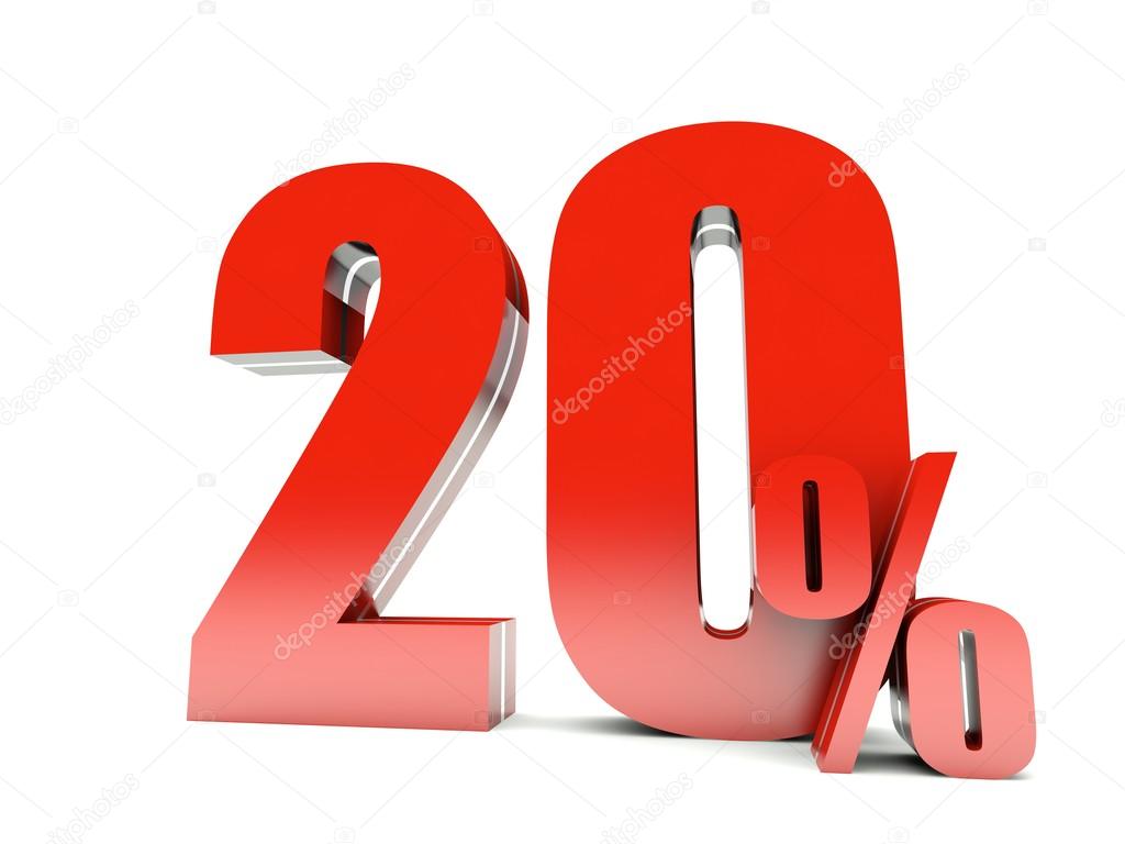 20 Percent off Stock Photo by ©conceptw 15606735