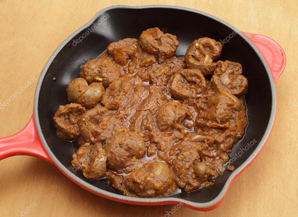 Lamb kidney bhuna style curry Stock Photo by ©Paul_Cowan 32412275