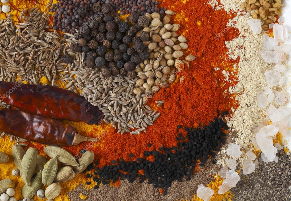 Curry spices rectangular — Stock Photo © Paul_Cowan #36514925