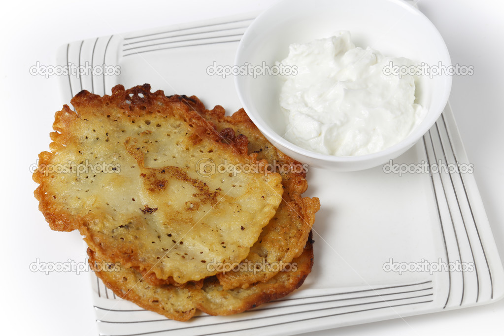Sicilian panella and yoghurt Stock Photo by ©Paul_Cowan 40250205