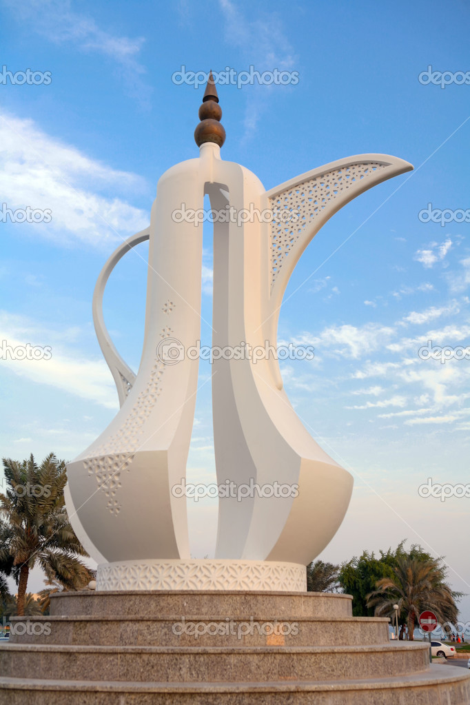 Welcome symbol in Qatar — Stock Photo © Paul_Cowan #45019207