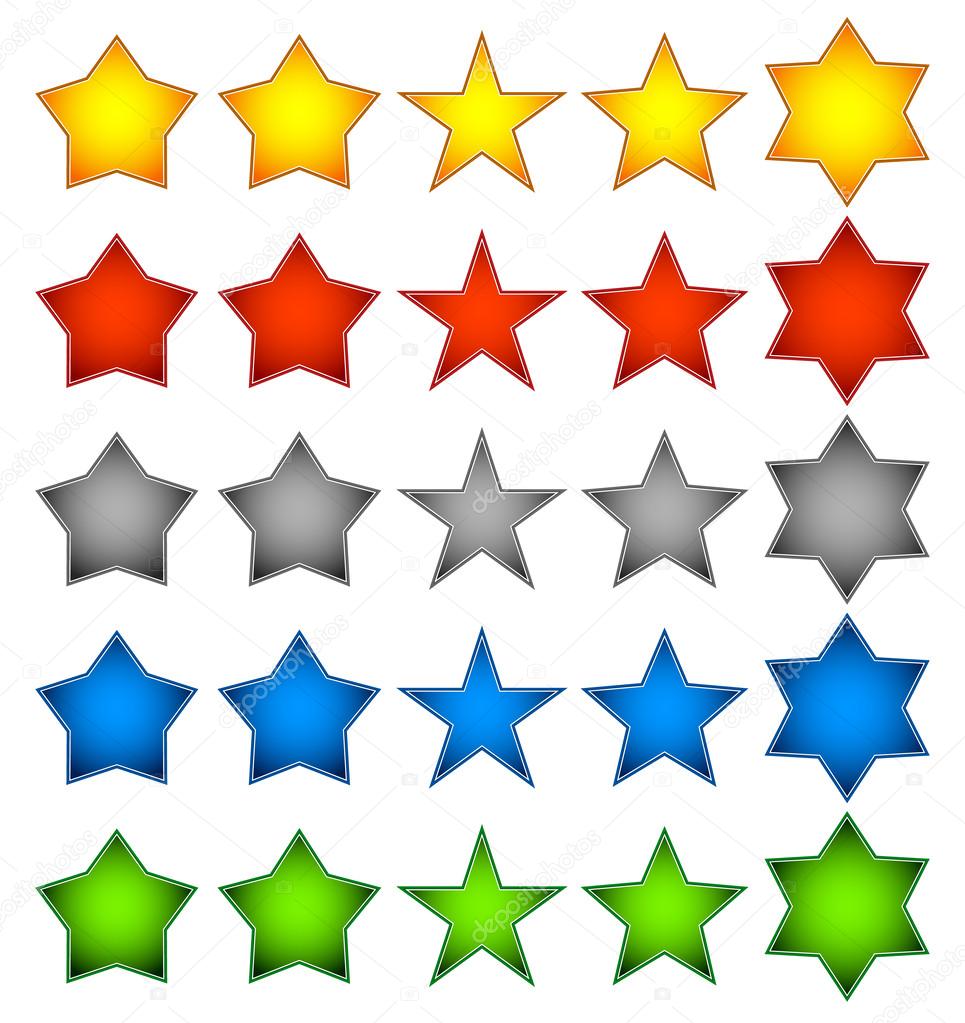 Star shapes Stock Vector by ©vectorguy 46216799