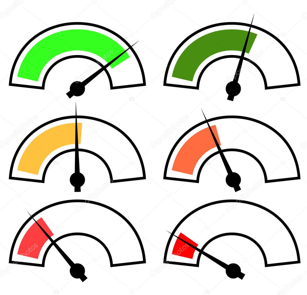 Gauges, meters — Stock Vector © vectorguy #46226687