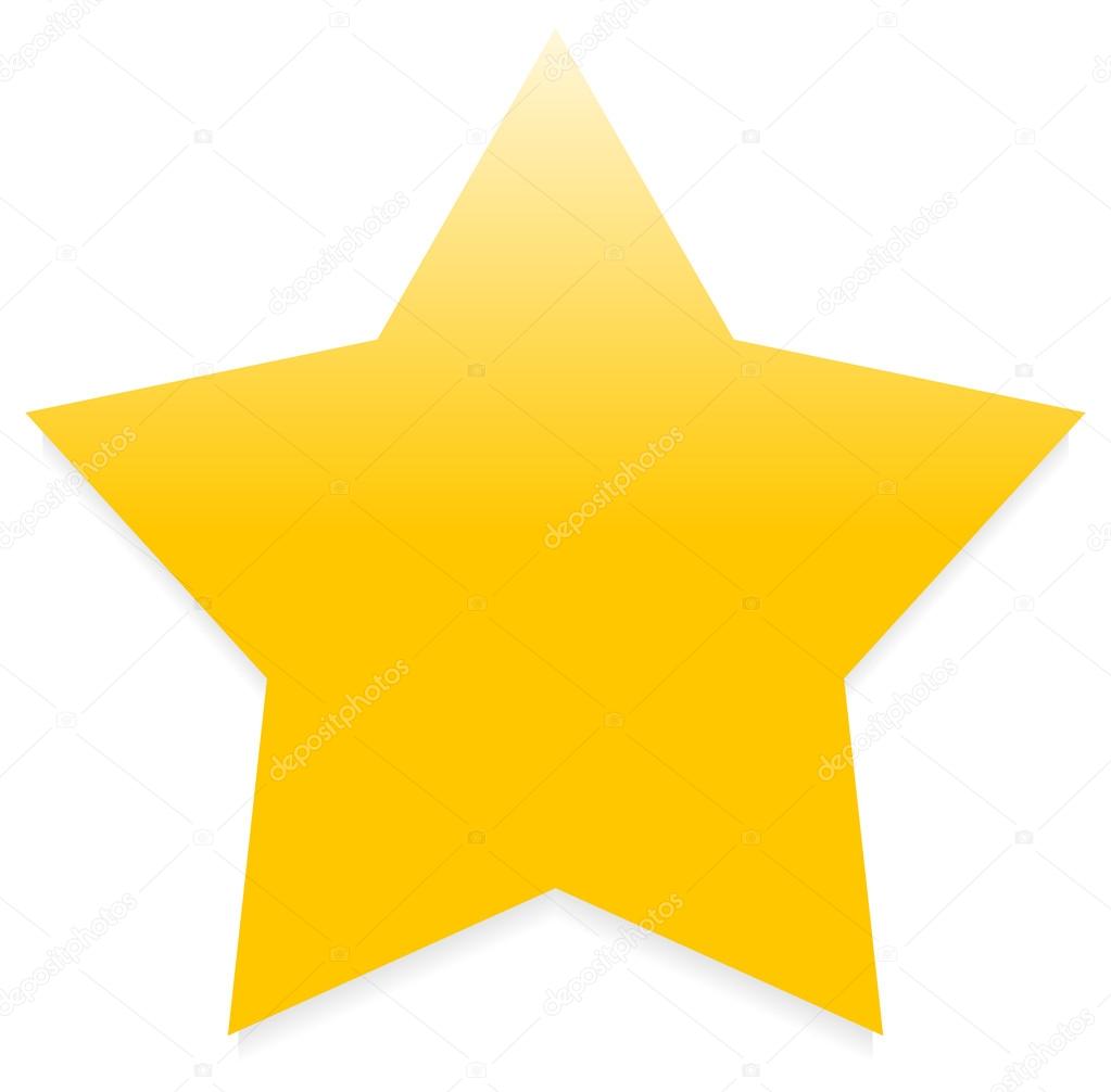 Yellow star(s) vector illustration - single star icon, star rating ...