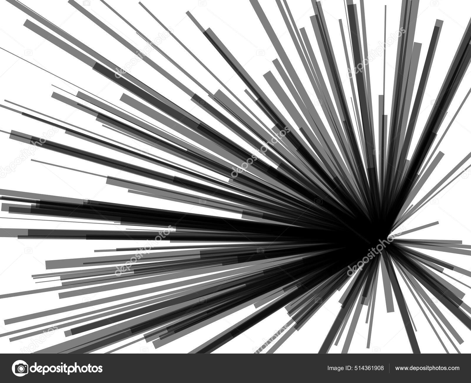Radial Radiating Dynamic Lines Abstract Explosion Burst Rays Beams ...