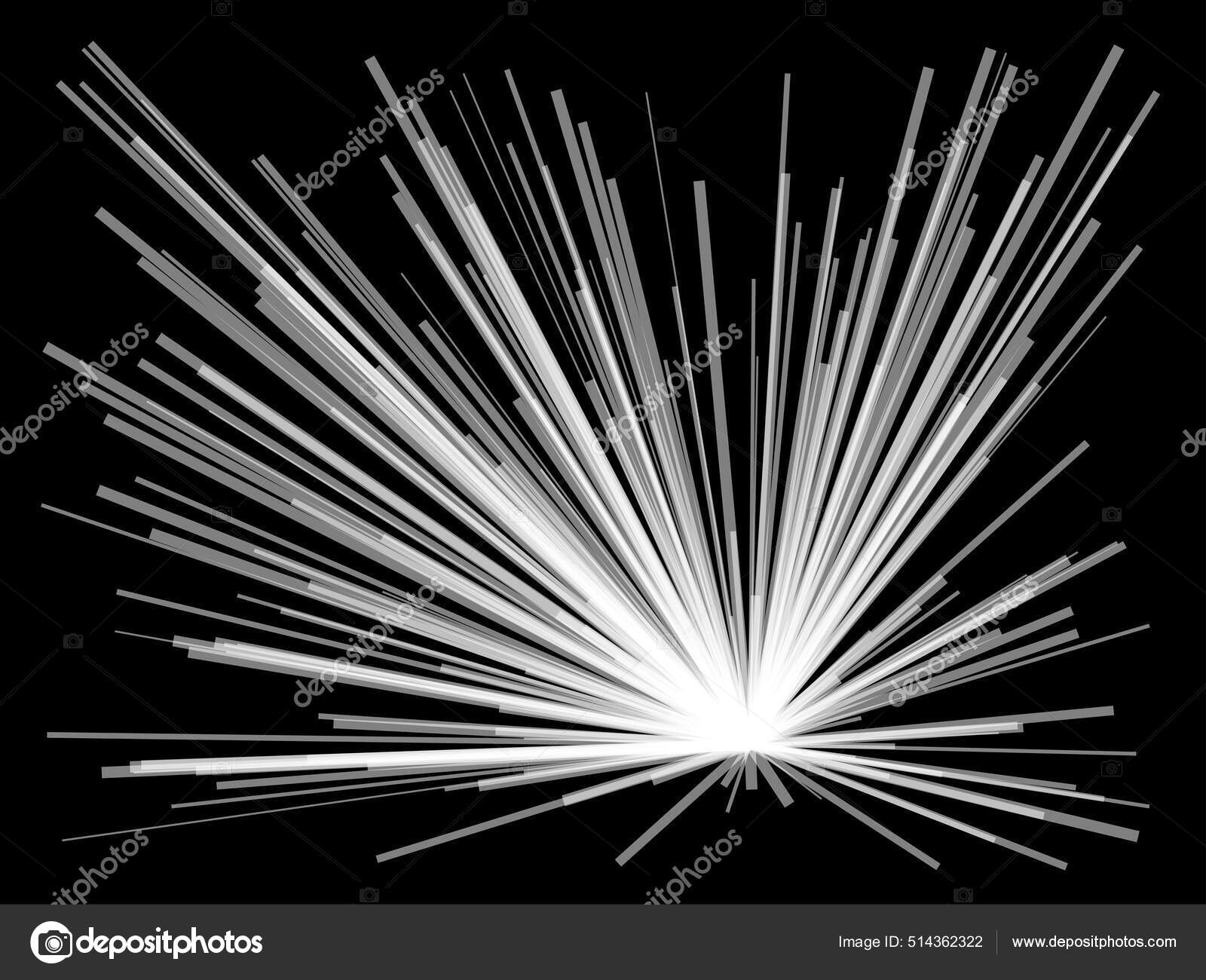 Radial Radiating Dynamic Lines Abstract Explosion Burst Rays Beams ...