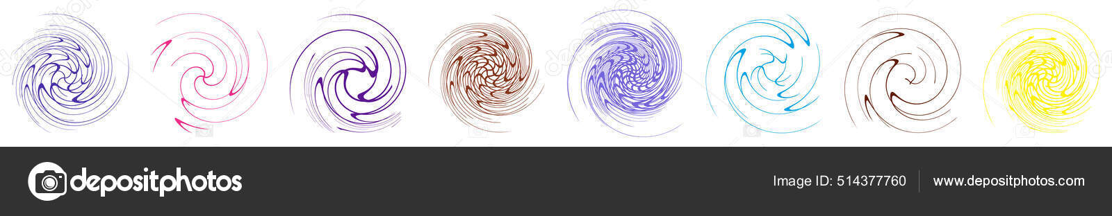 Spiral Swirl Twirl Volute Element Whirlpool Whirlwind Effect Circular ...