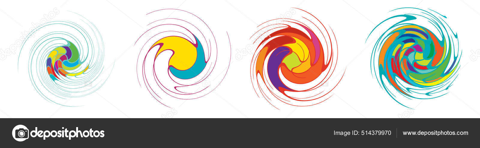 Spiral Swirl Twirl Volute Element Whirlpool Whirlwind Effect Circular ...