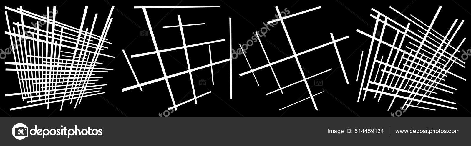 Set Spatial Grids Meshes Interlace Interlocking Intersecting Lines ...