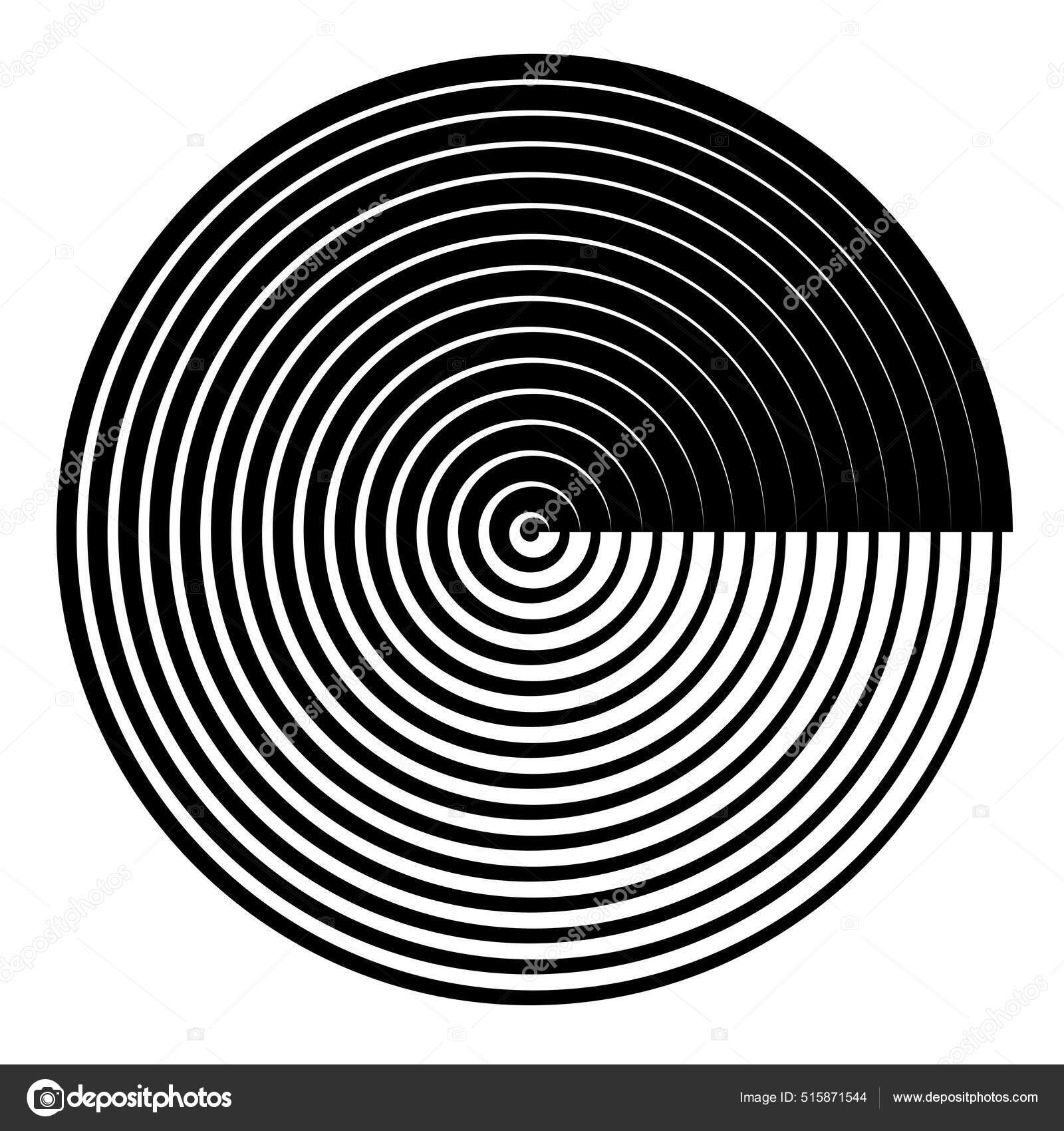 Concentric Circles Radiating Radial Circles Lines Stock Vector by ... Concentric Circles Radiating Radial Circles Lines Stock Vector by ...