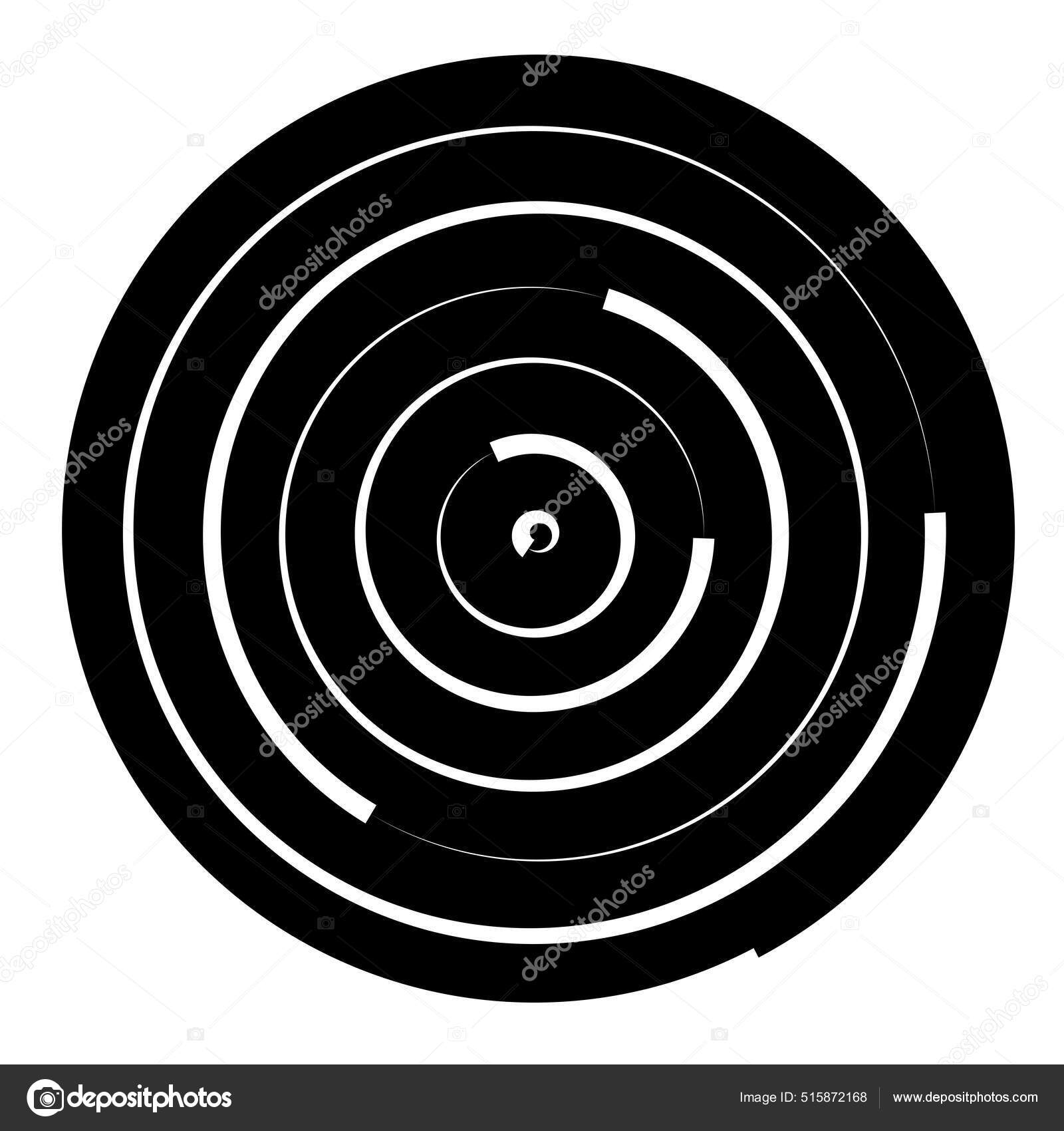 Concentric Circles Radiating Radial Circles Lines Stock Vector by ... Concentric Circles Radiating Radial Circles Lines Stock Vector by ...