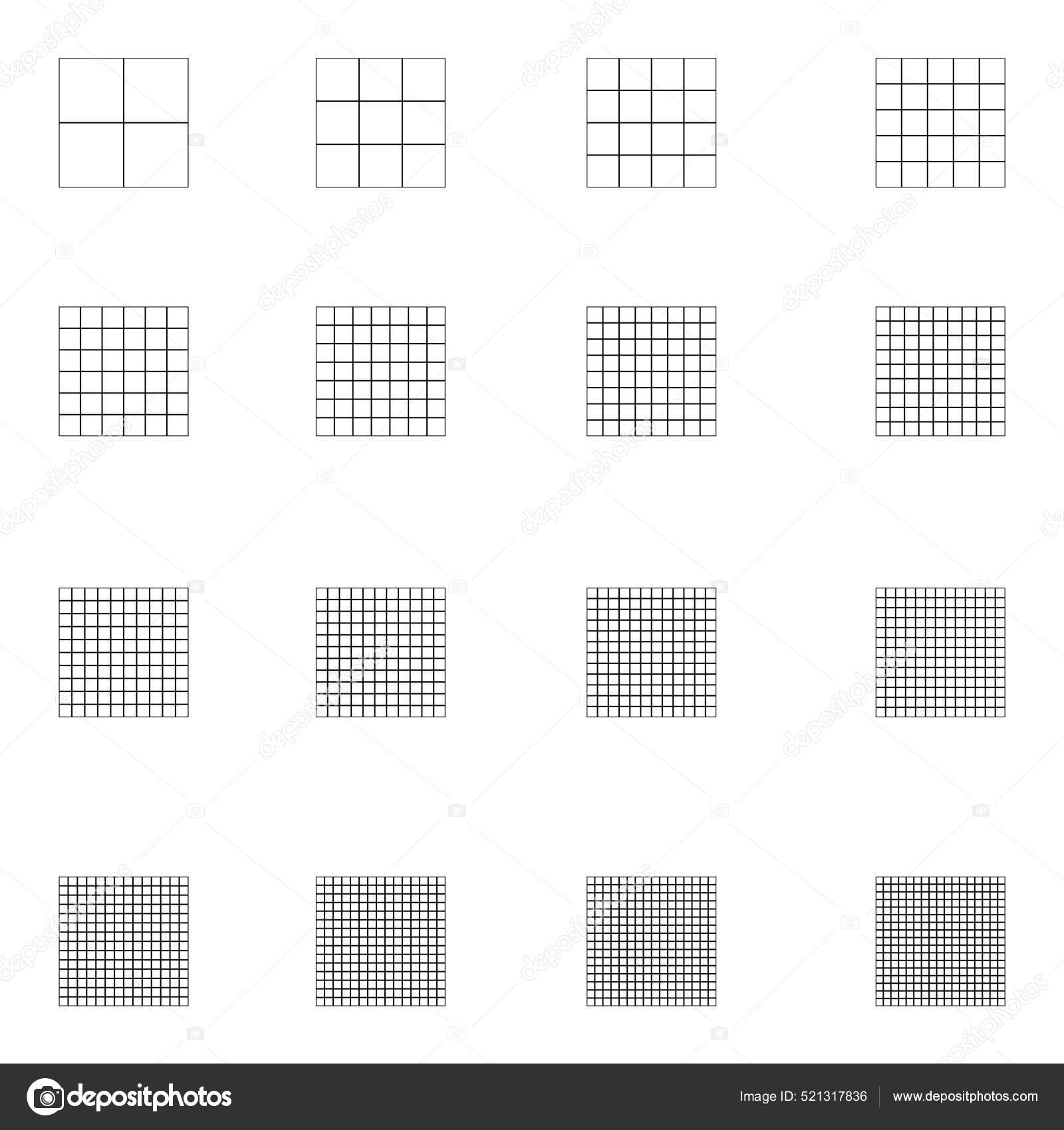 Black White Grid Mesh Seamlessly Repeatable Plotting Graph Paper Pattern Stock Vector by ...